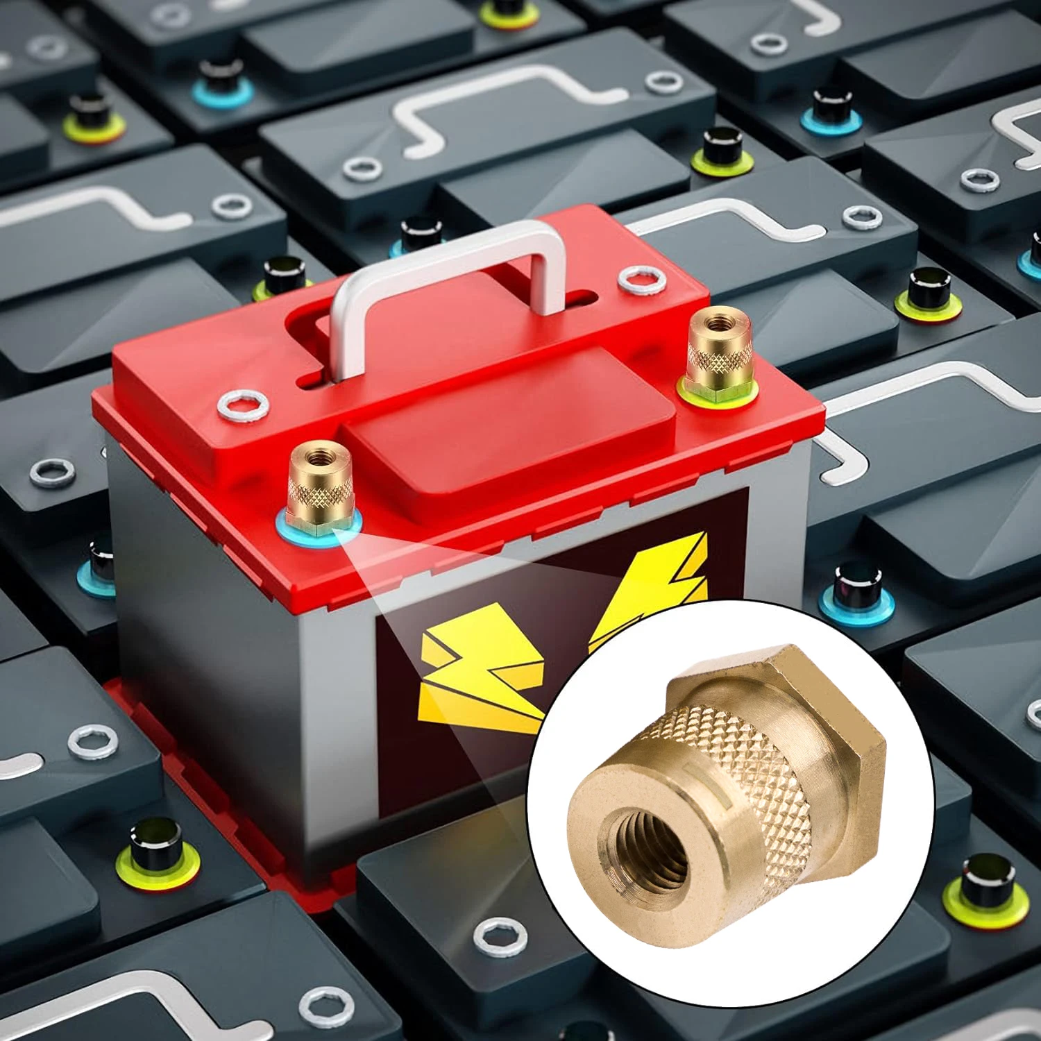 Heavy Duty M6 M8 M10 Auto Car Front H59 Brass Battery Terminals