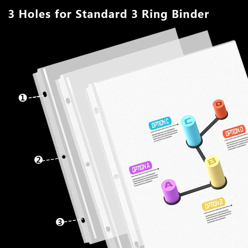 Wholesale Custom A4 Clear Plastic File Folder Punch Pocket Carry Sheet ...