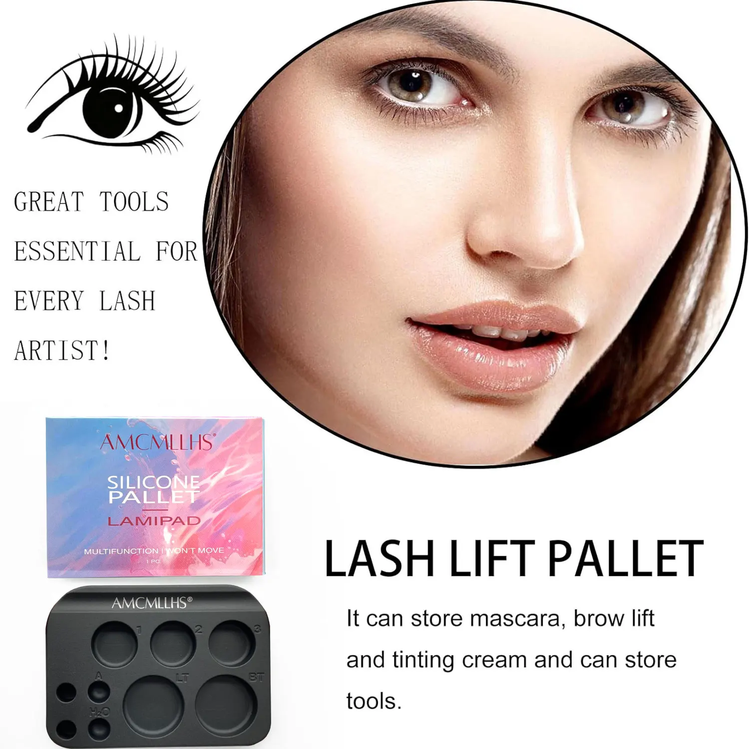 Lash Lift Palette Brow Lamination Pallet Lifting Tint Tray Reusable ...