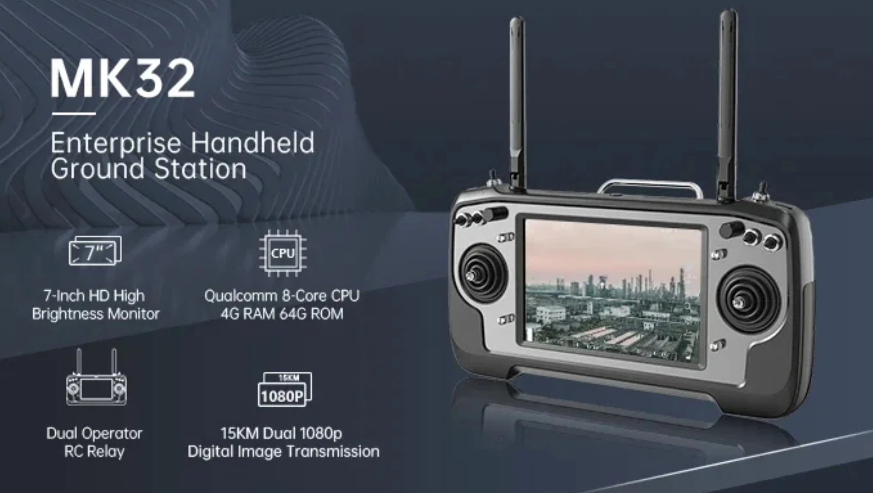 Siyi Mk32 Standard Combo Radio Transmitter Ground Station Smart ...