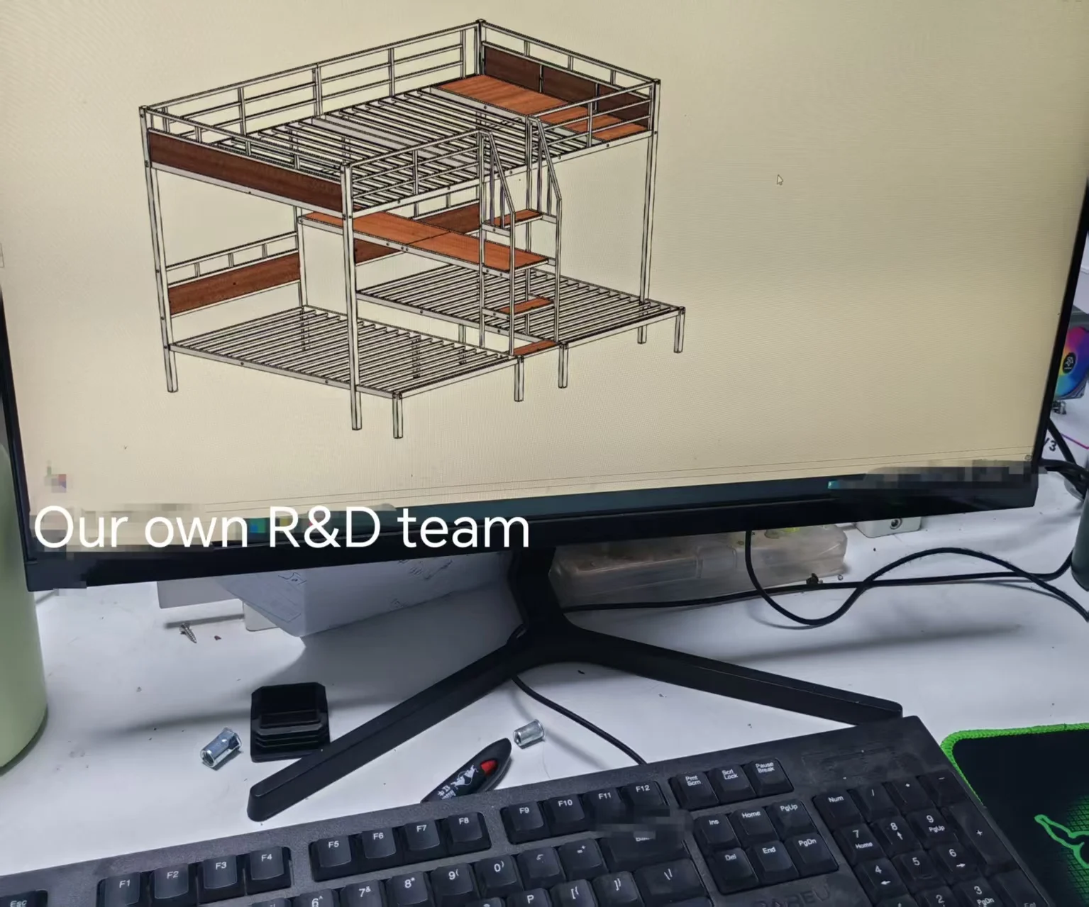 Student School Dormitory Hospital Metal Frame Bunk Bed Stairs Heavy ...