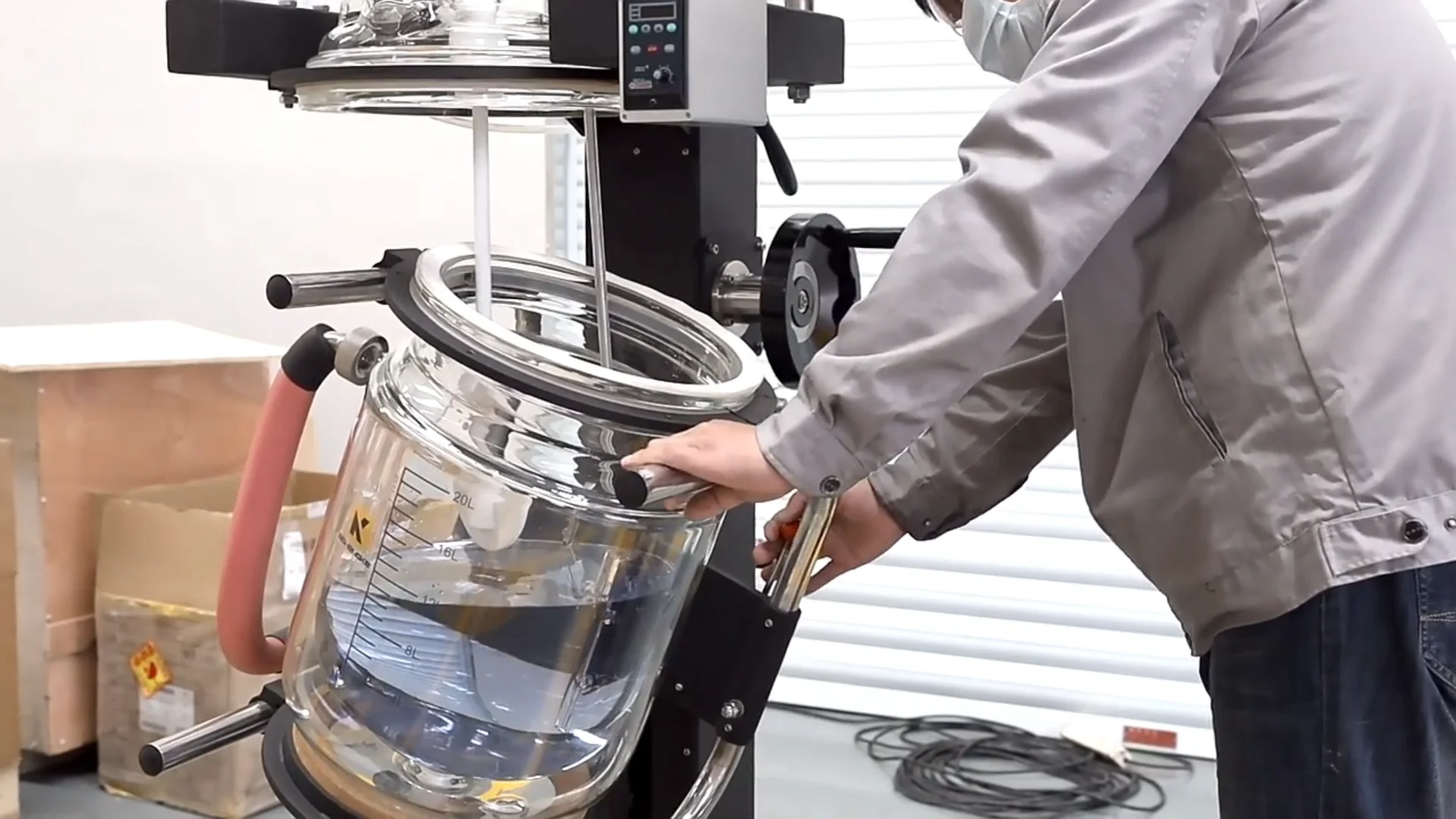 Newest Style Glass Chemical Reactor Vessel 50 100 Liter 5l 10l 20l 50l ...