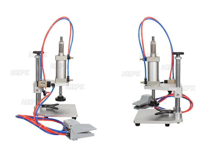 HZPK Pneumatic Whisky Bottle Jar T-Shaped Stopper Capping Machine for ...