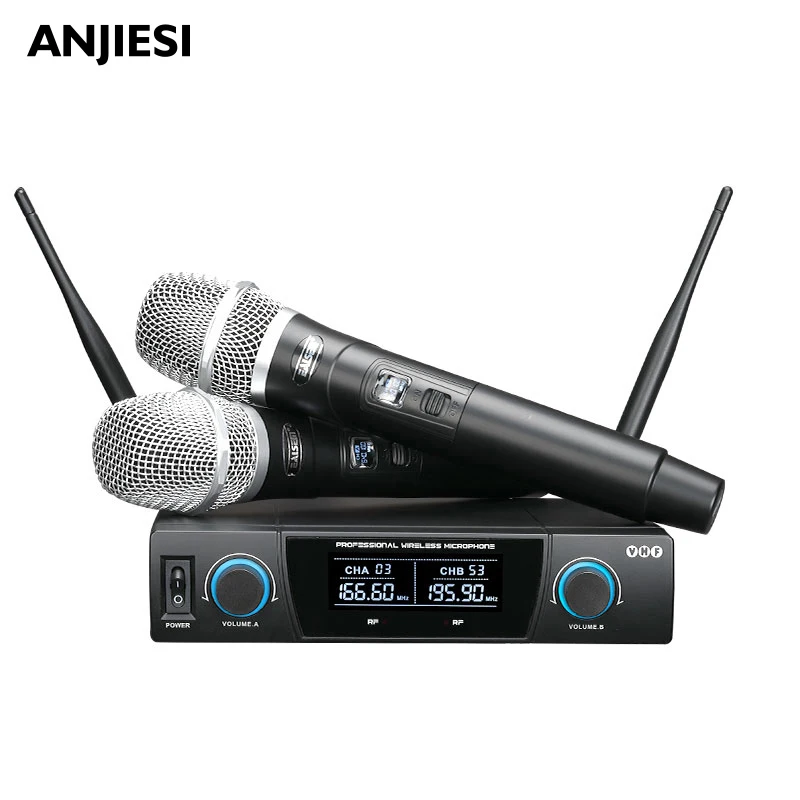 Anjiesi Induction Uhf Microphone One For Two Ktv Family Performance ...
