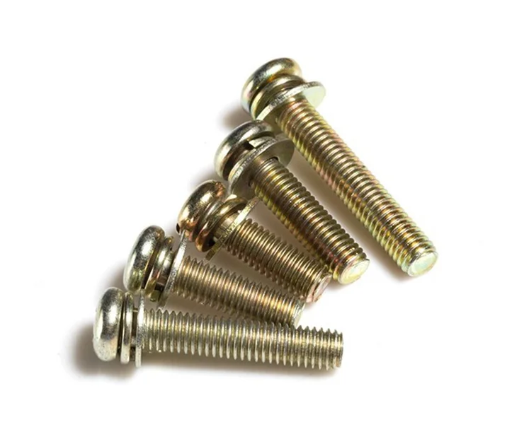 M2 M3 M4 M5 M6 Three Parts Pan Head Combination Sems Machine Screws