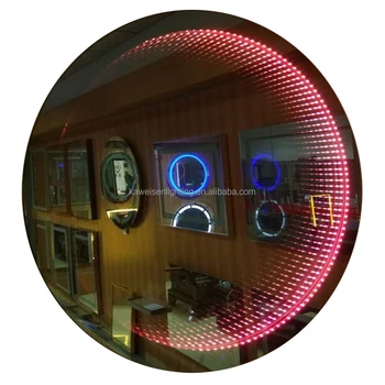 Decorative Wall Custom Illusion Tunnel 3d Led Light Infinity Mirror ...