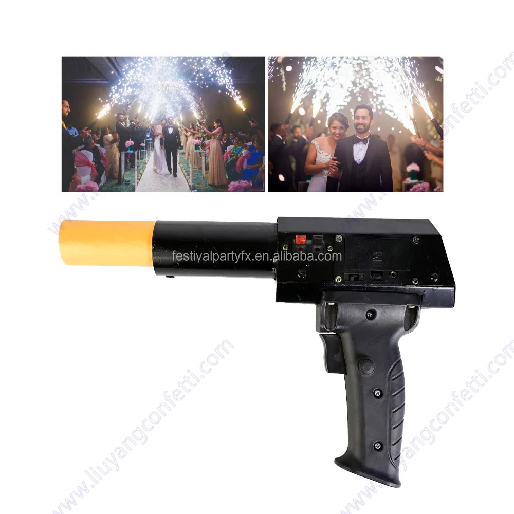 Indoor Pyrotechnic Stage Fountain Fireworks Gun - Handheld Shooter Cold ...