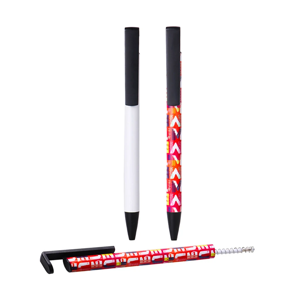Free 50pcs DIY Thermal Transfer Sublimation Metal Ballpoint Pens Shrink ...