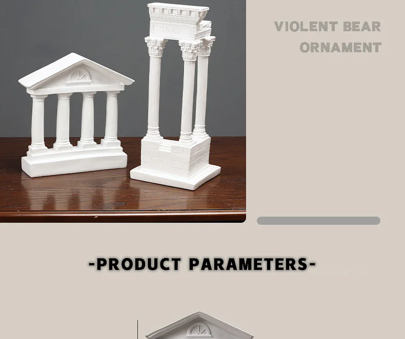 Greek Architectural Resin Model Prop Display Modern Creative Craft ...