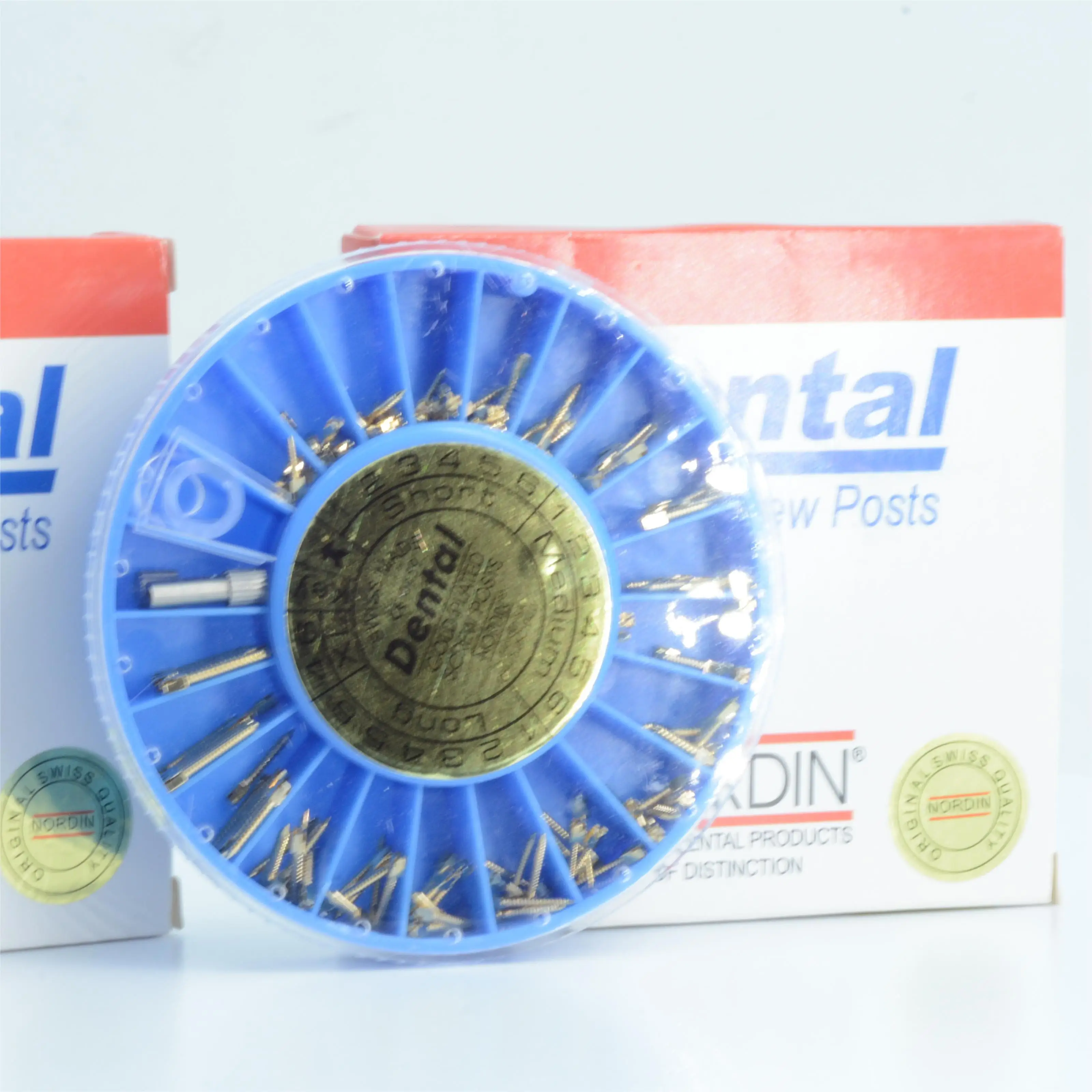 Yp 240pcs/box Gold Plated Dental Conical Screw Posts For For Root Canal ...