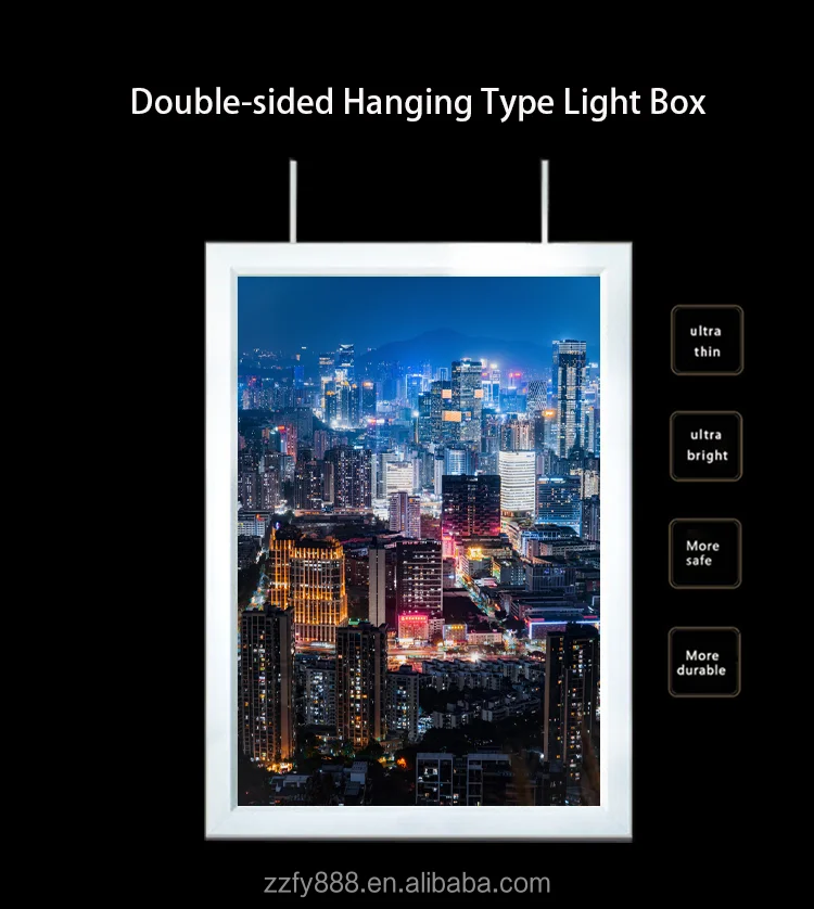 Cheap Products Aluminum Frame Ultra Slim Light Box Banner Display Slim ...