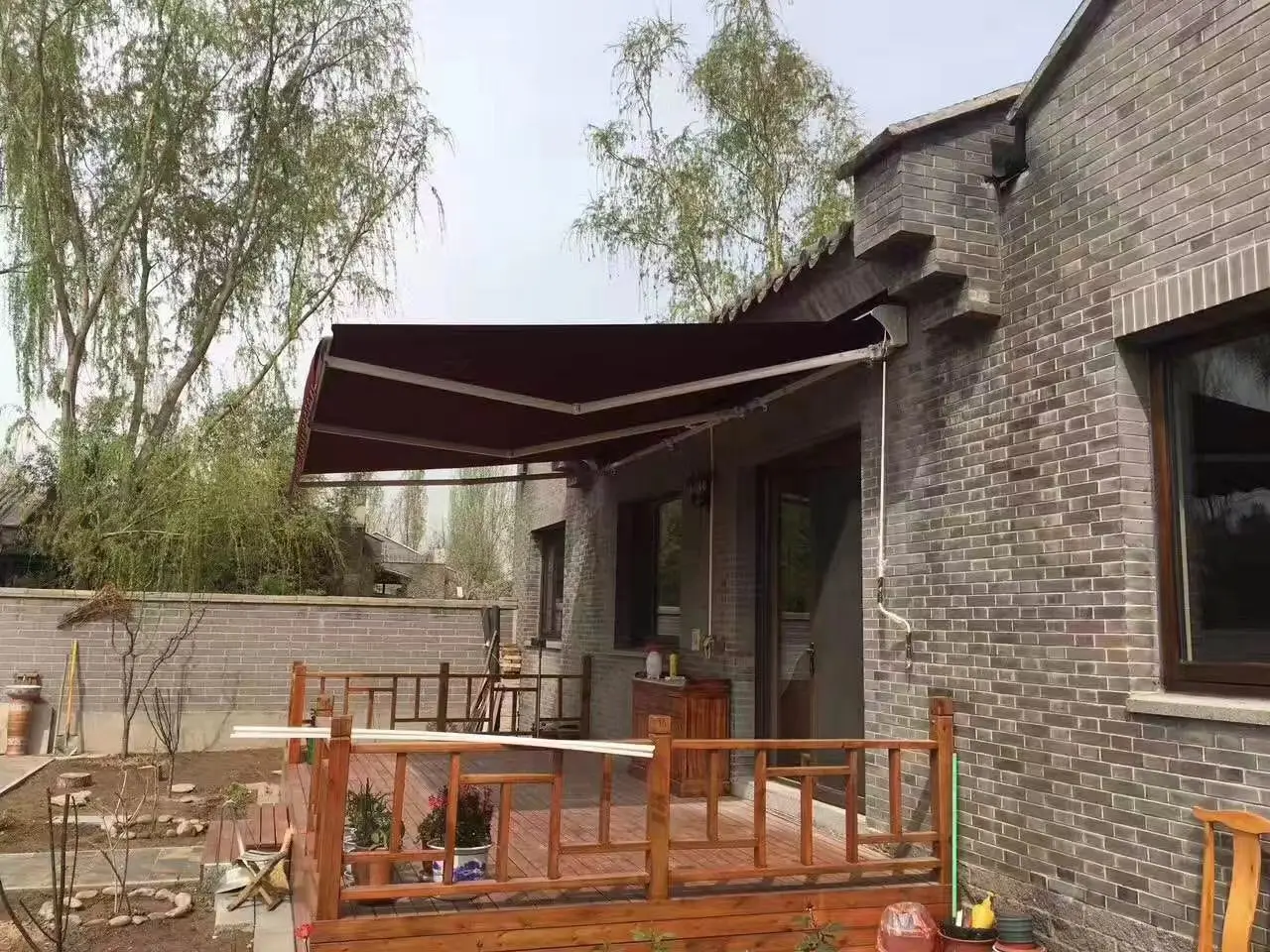 Wholesale Manual Retractable Awning Gear Box Aluminum Sun Shade Iron ...