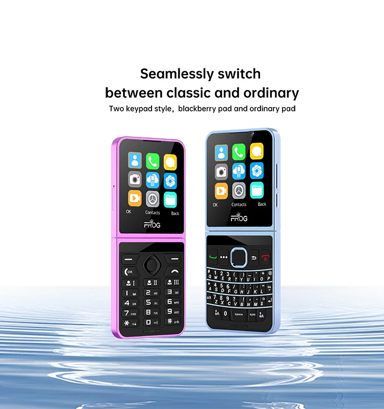 Wholesale 4G Flip Phone with Qwerty Keyboard Unisoc T107 1000mAh ...