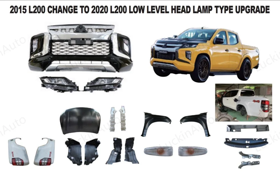 Luckinauto Bodykit For Mitsubishi Triton L200 2015 To 2020 L200 Low ...