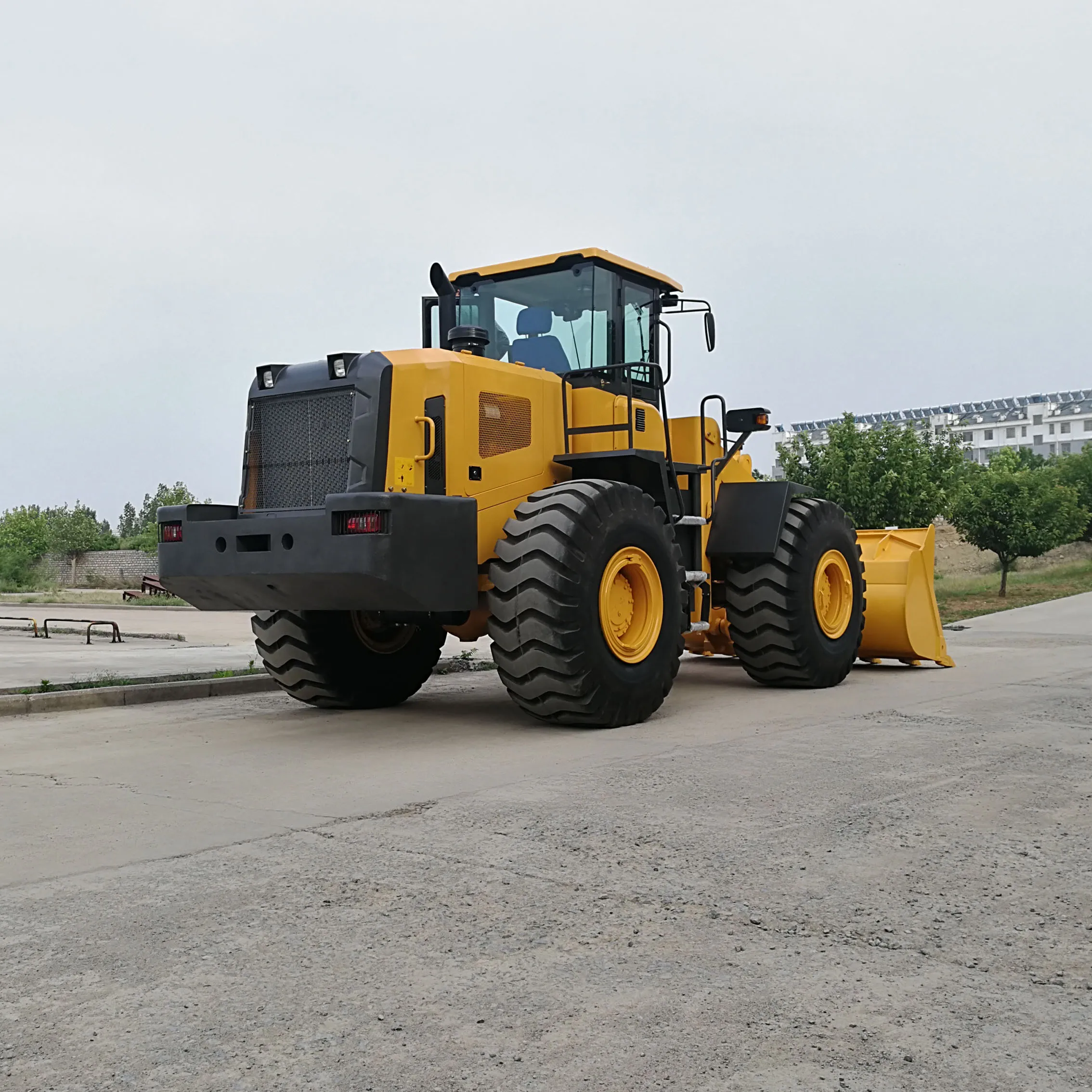 Large Front End Loader Tractor 3 To 6 Ton Multifunction Wheel Backhoe ...