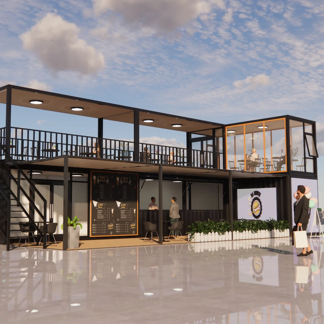 Modular Shipping Container Restaurant Modular House Shopping Mall ...