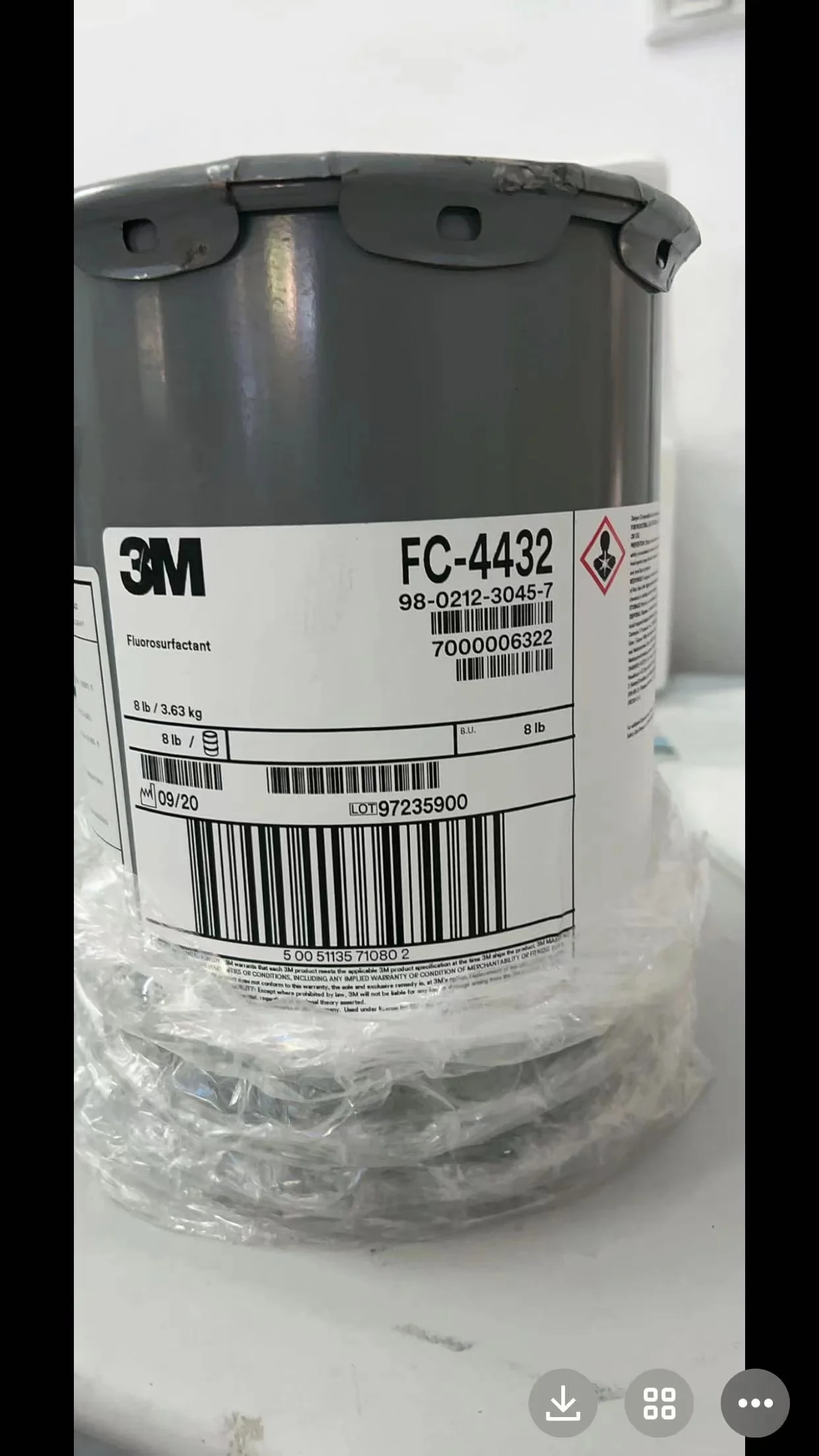 3M FC-770 (2 KG) Fluorinert Electronic Liquid - Chemical Auxiliary ...