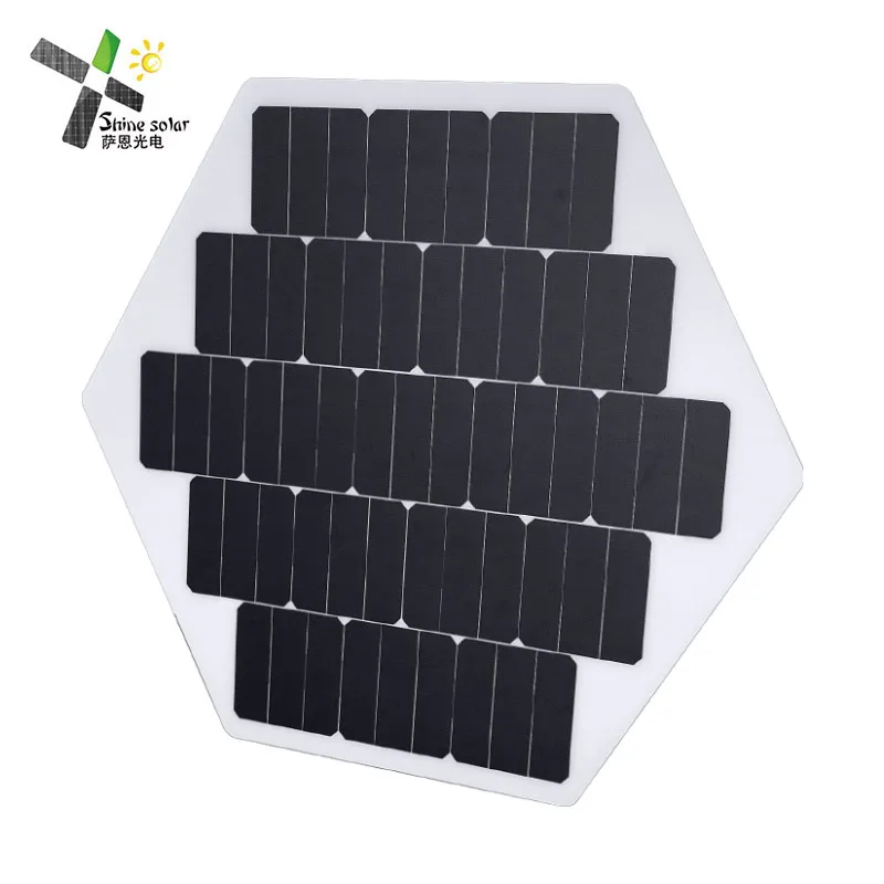 Custom Shape 70w Hexagon Solar Flexible Panel With High Efficiency Oem ...