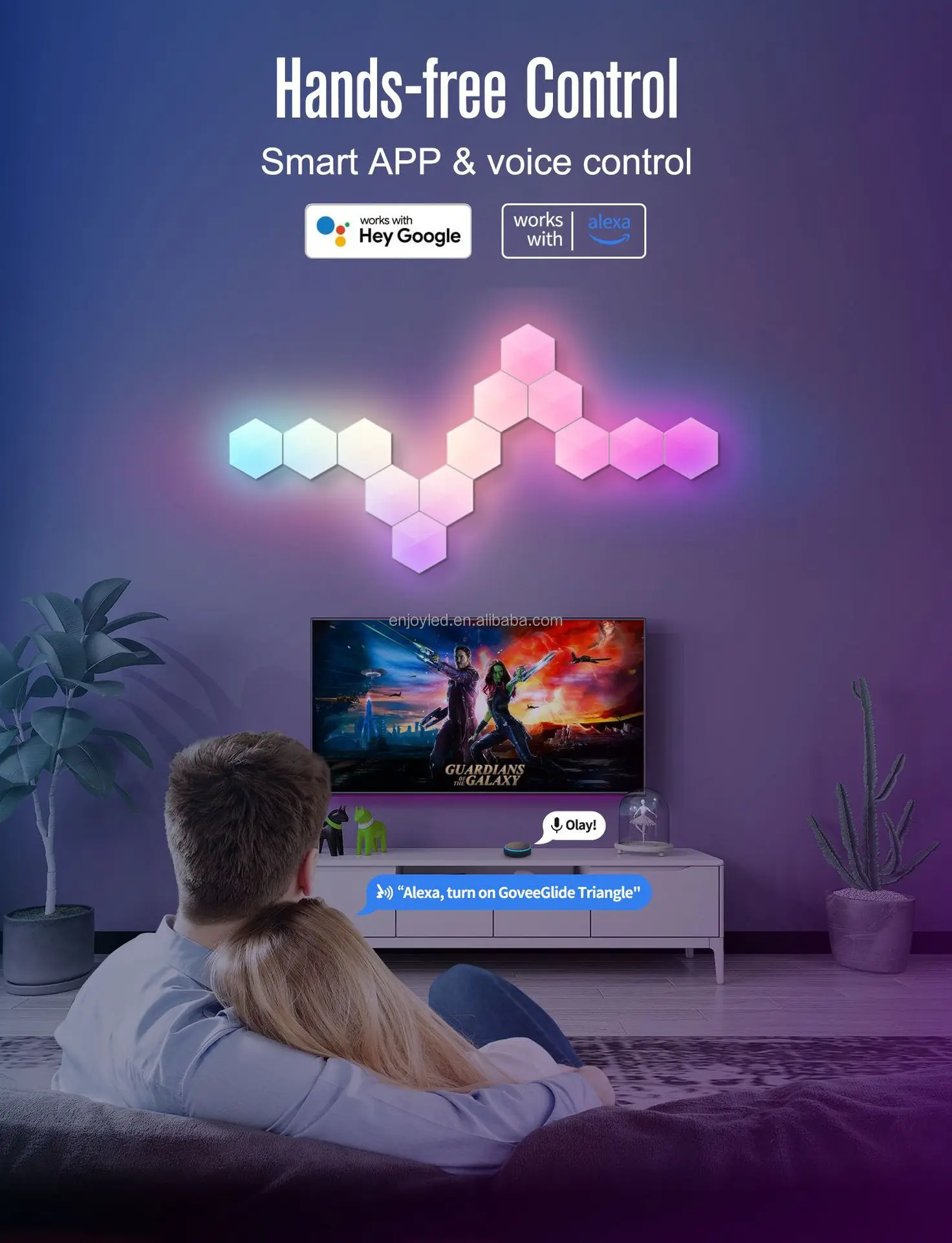 Mobile Phone App Smart Creative Smart Hexagon Geometry Splicing Hex ...