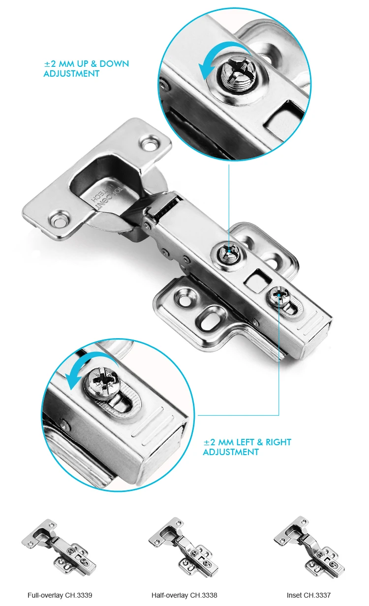 TOPCENT Kitchen Hinges - Soft Closing Cabinet Door Hinges