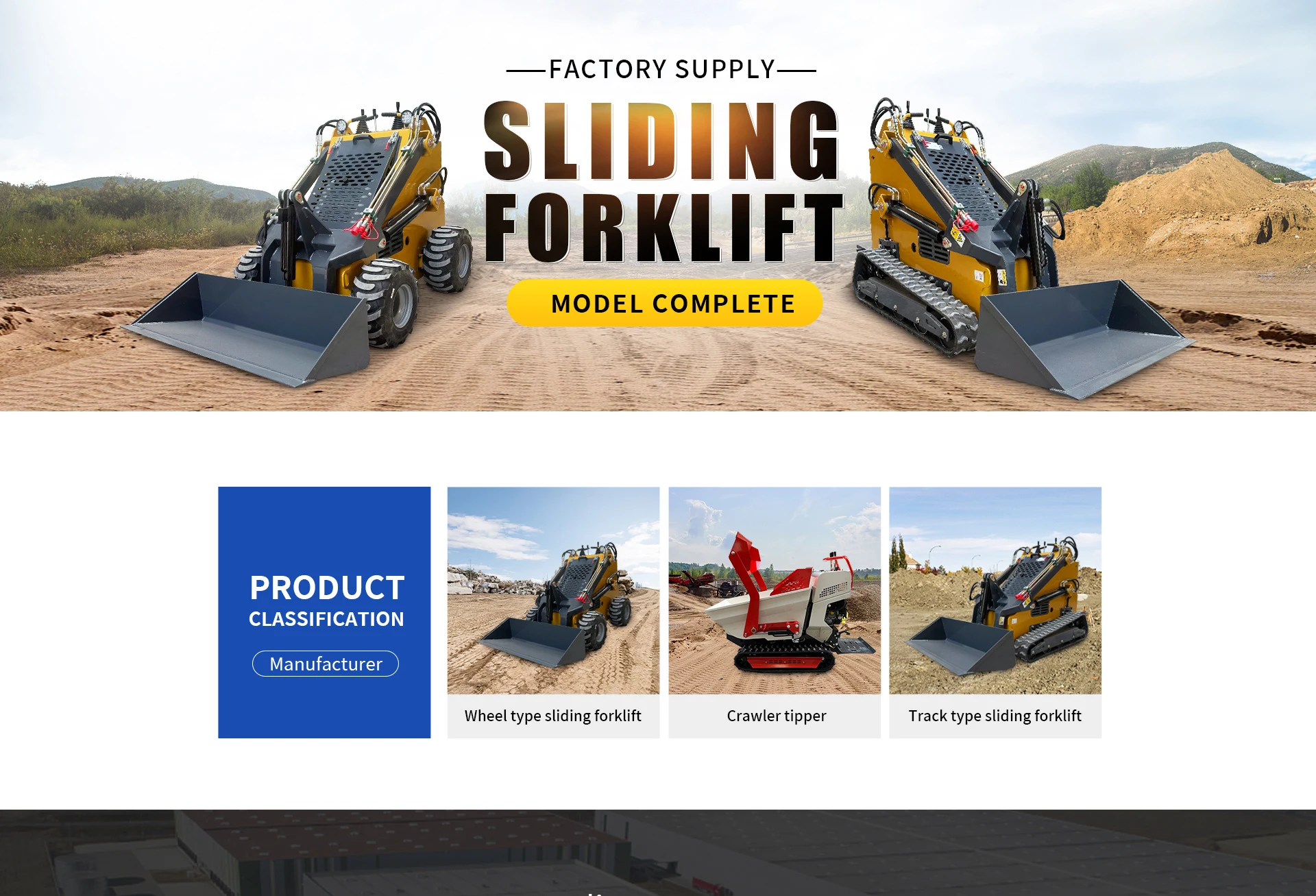 Multi Functional Sliding Loader Earth Stone Sliding Small Shovel Truck ...