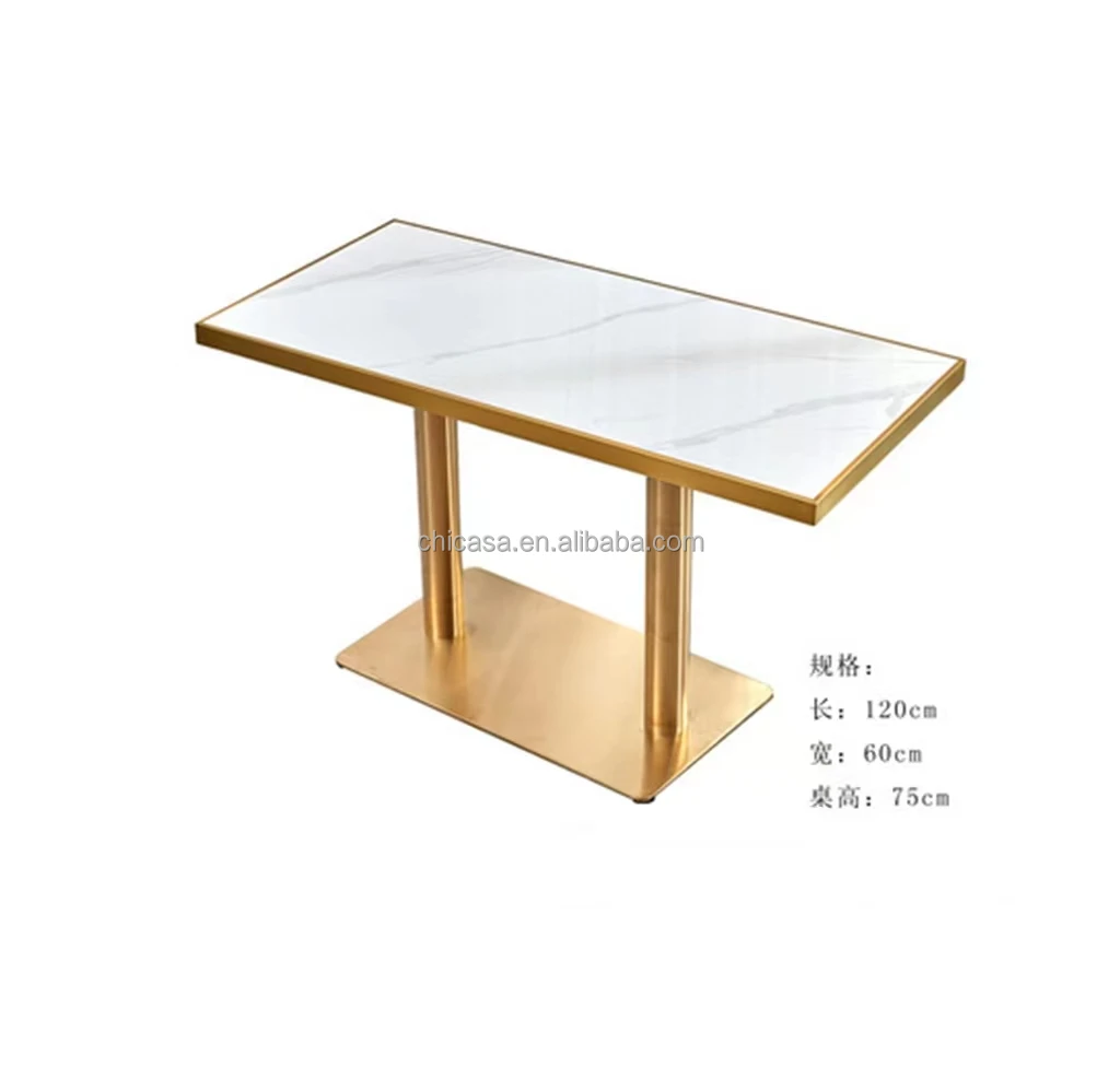 Luxury Modern Stainless Steel Gold Frame Gold and Black Base square ...