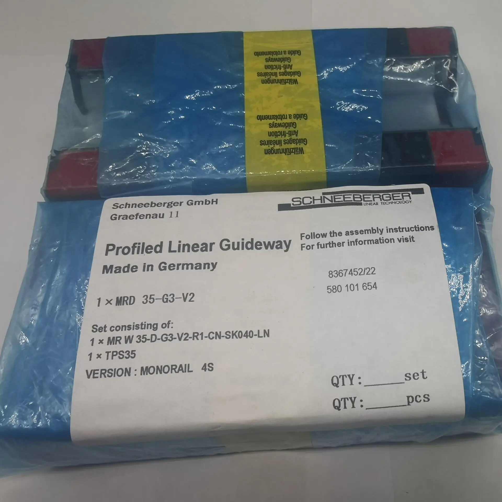 Schneeberger Linear Guide Block Mr25 Mr35 Mr45 Mr55 Mr65 Mr10 Roller Guide - Buy Mr25 Mr35 Mr45 ...