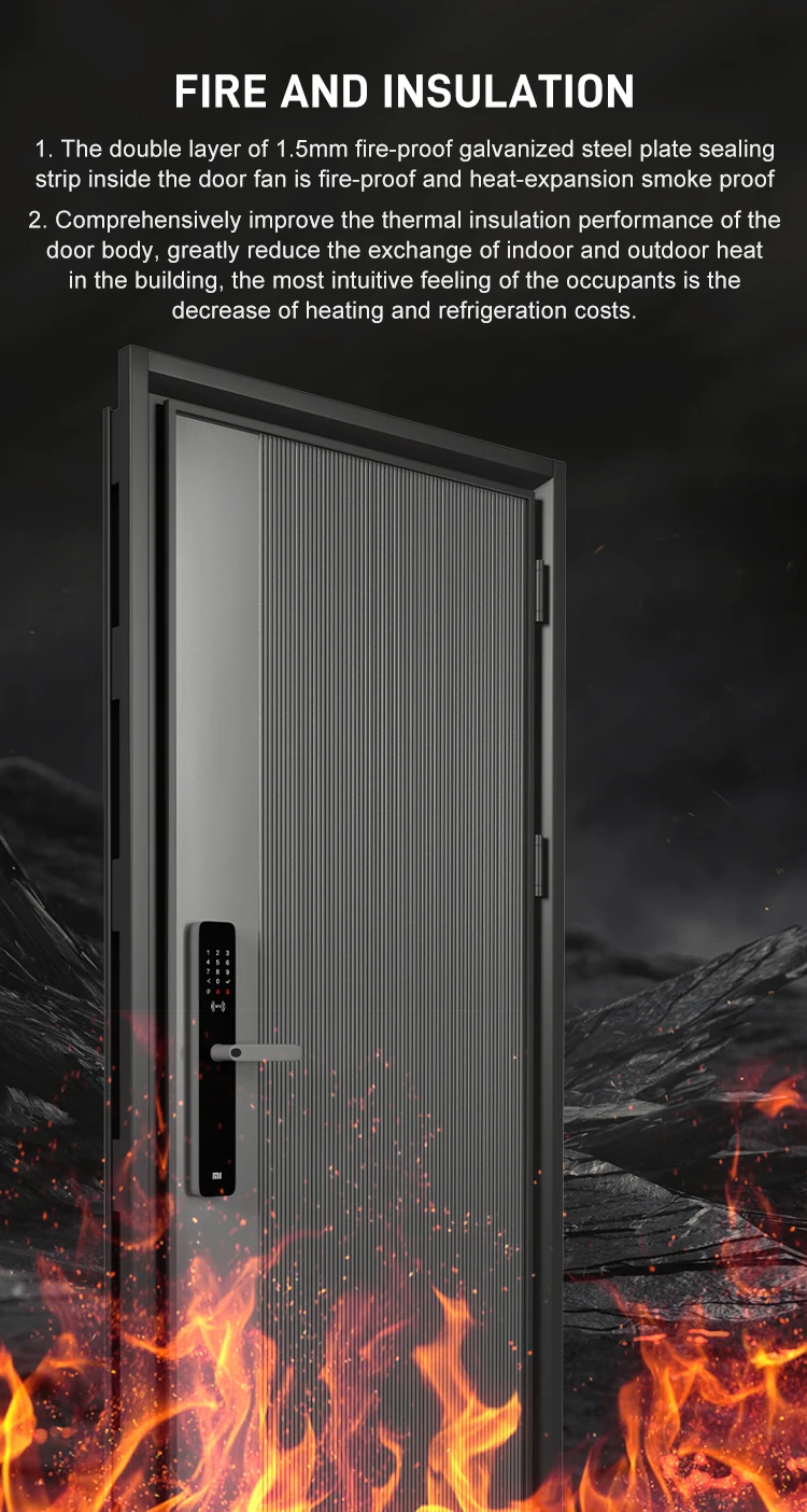 Villa Thickened Soundproof Entry Security Doors Homes Indoors