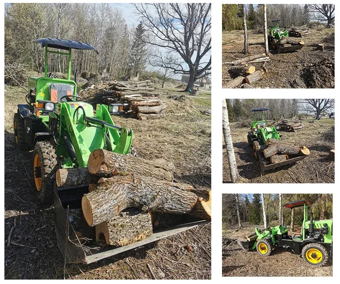 Cheap CE Mini Front End Loaders - 4 Wheel Electric Loaders