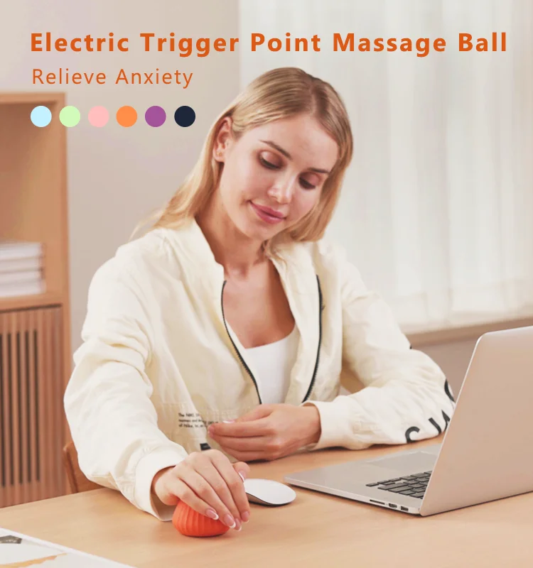 Portable Yoga Massage Ball Logo For Back And Neck Electric Trigger ...