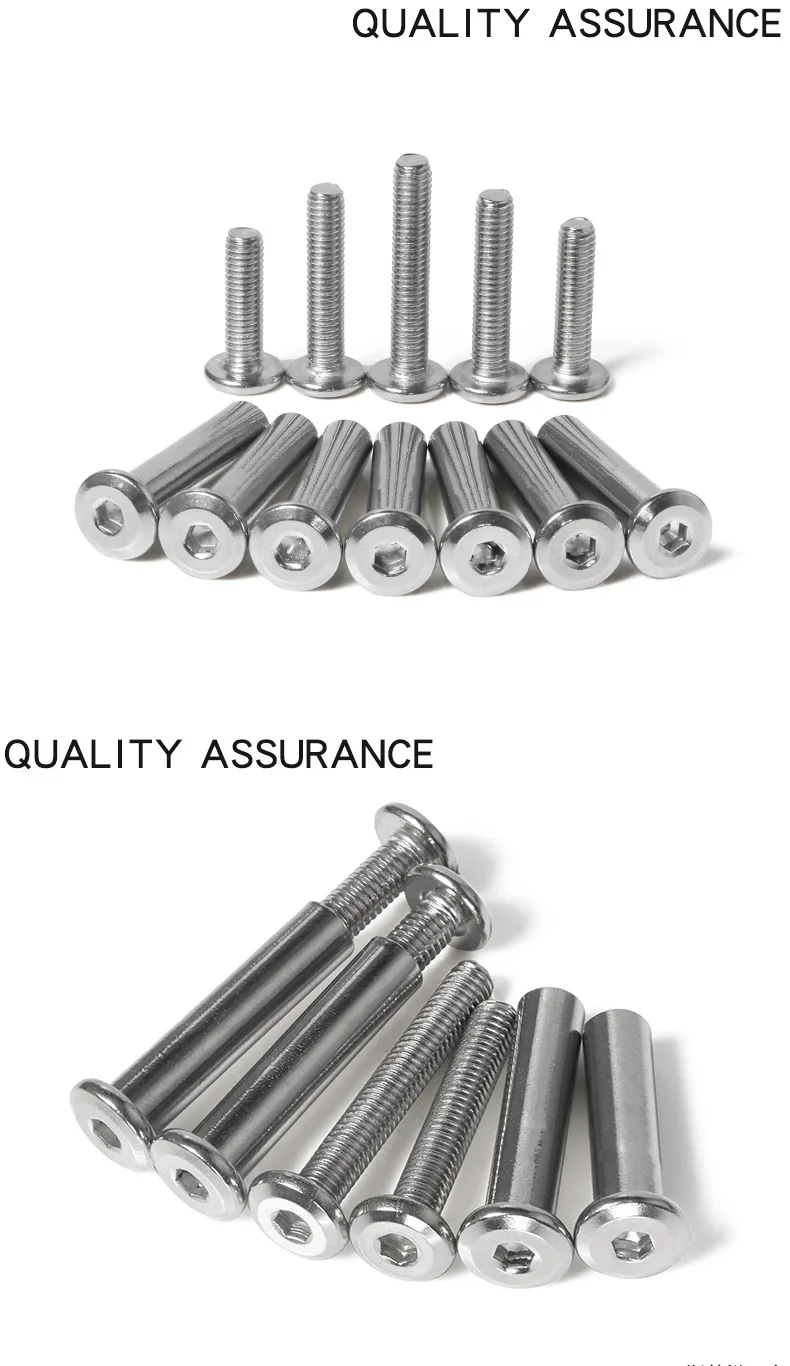 M6 Rivet Hex Socket Head Cap Bolt & Barrel Nut for Furniture