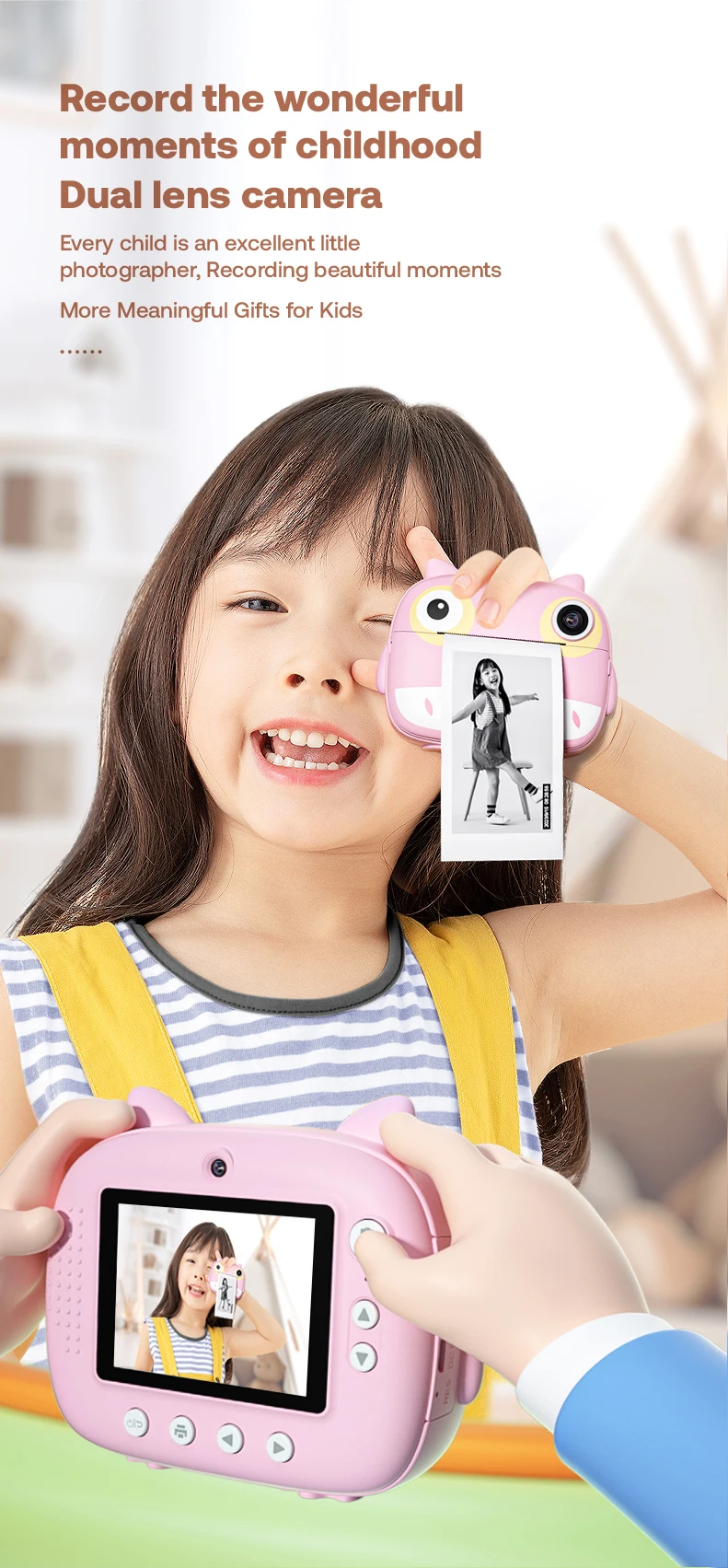 Jjrc 2024 Newest Kids Camera Instant Print Camera Thermal Printer ...