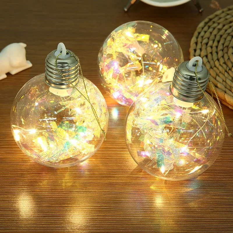 2020 Light Up Christmas Transparent Ball Romantic Design Christmas ...