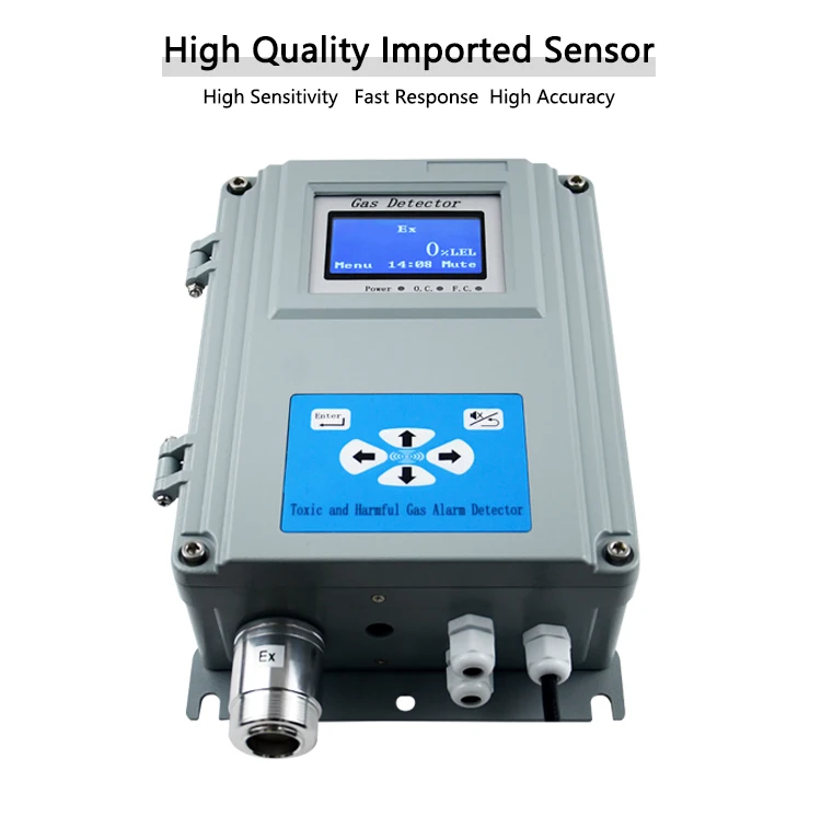 High Precision Wall Mounted Hydrogen Gas Analyzer Leak Monitor H2 Gas ...