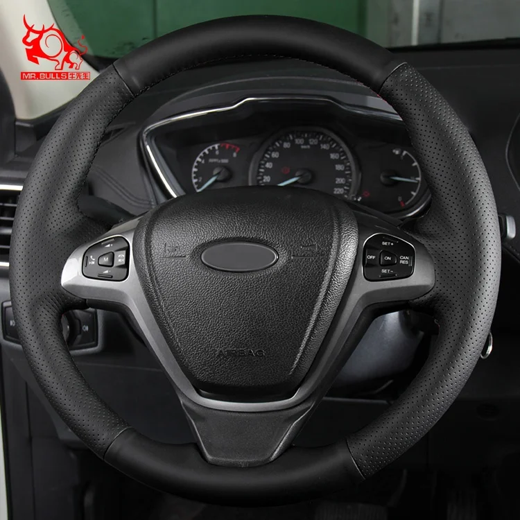 DIY Custom Genuine Leather Heated Car Sewing Steering Wheel Cover for Ford EcoSport Ka Plus Active Fiesta ST B MAX Concept Alibaba