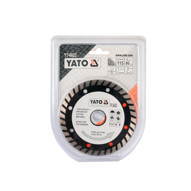 Yato Yt-6022 Diamond Blade "turbo" - 115mm Cutter Power Tools ...