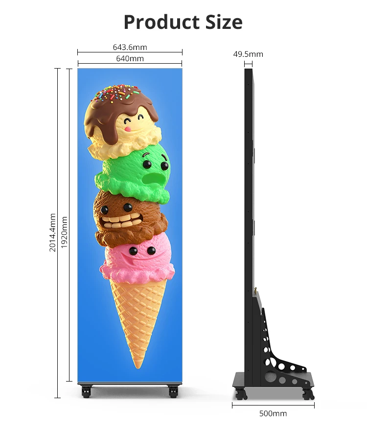 Slim Smart LED Digital Signage - Perfect for Indoor Advertising