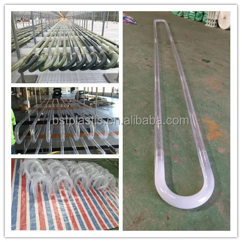 Customized Transparent Polished U Bend Tubes PVC U Tube Fitting Glass U ...