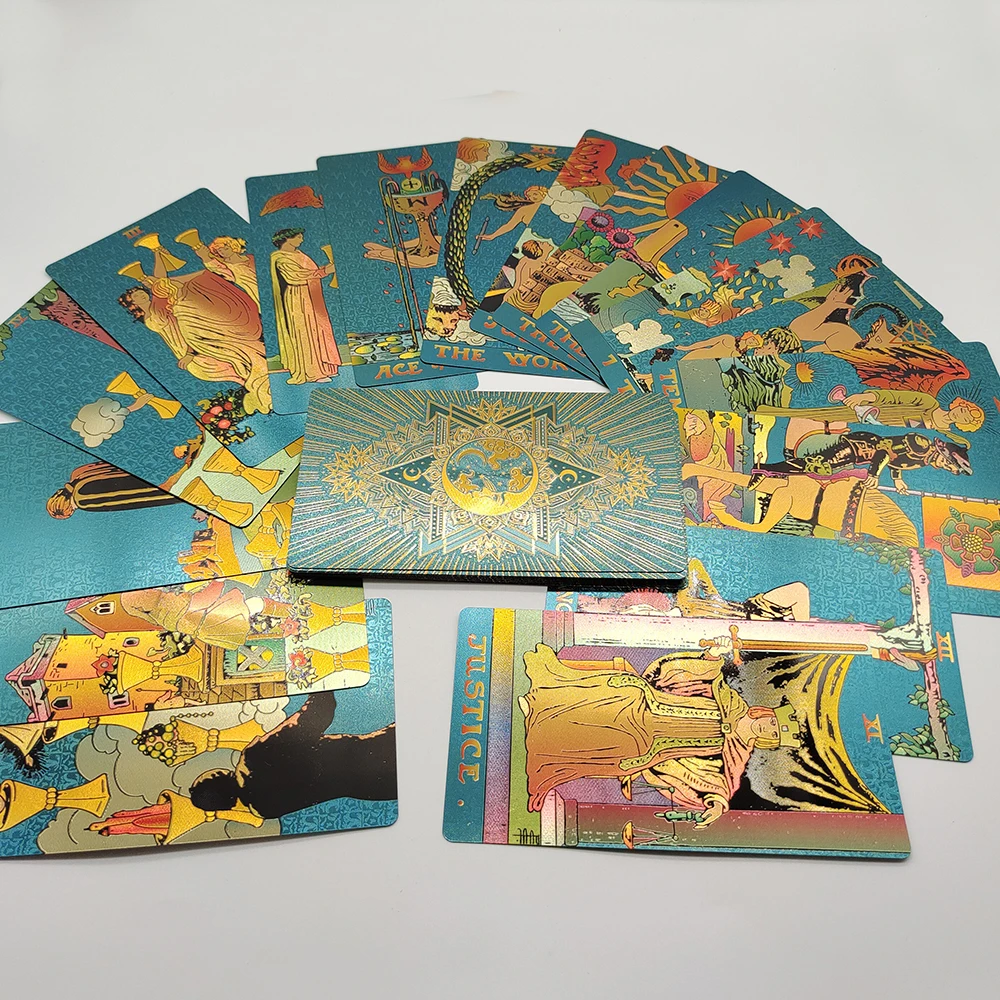 Cost Worthy Luxe Gold Foil Tarot Deck - Perfect for Beginners