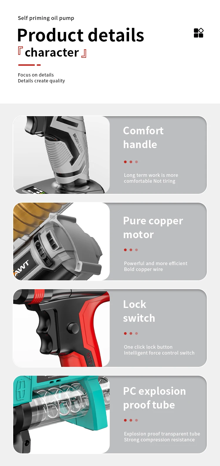 Cavitt Customization 600CC Rotary Aluminum Electric Grease Gun