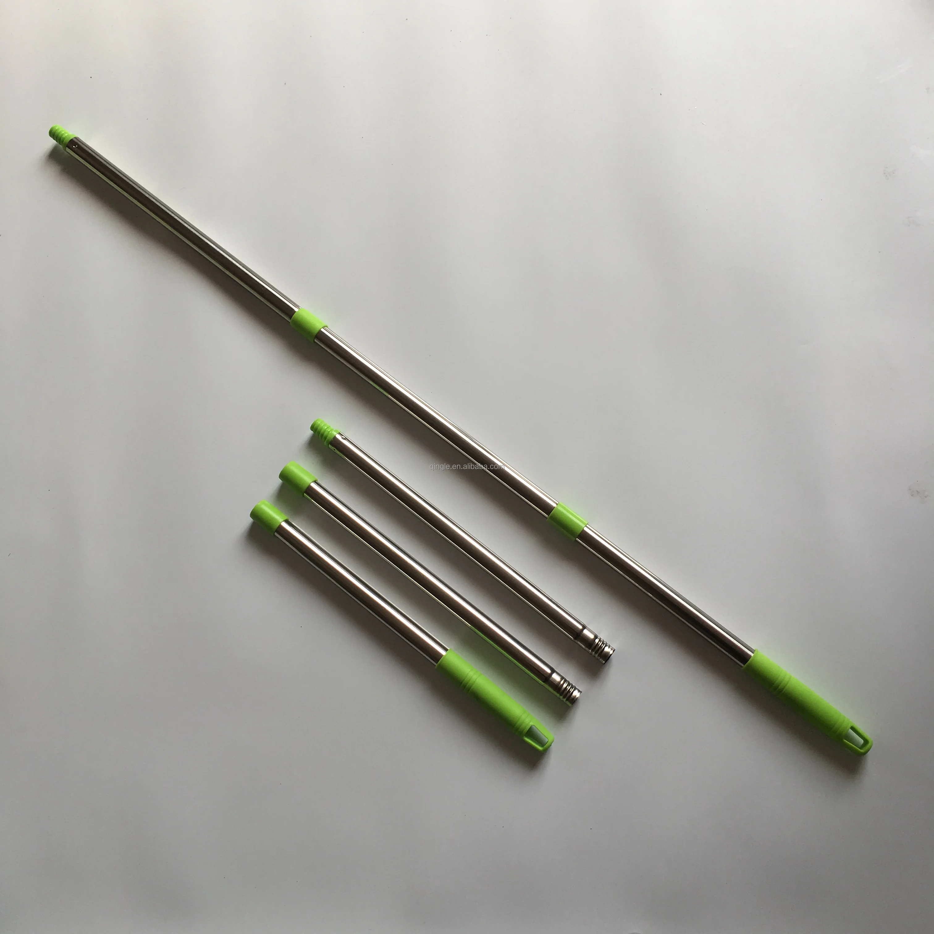 Qingle 3 Section Telescopic Iron Metal Mop Handle Broom Rod Mop Pole ...