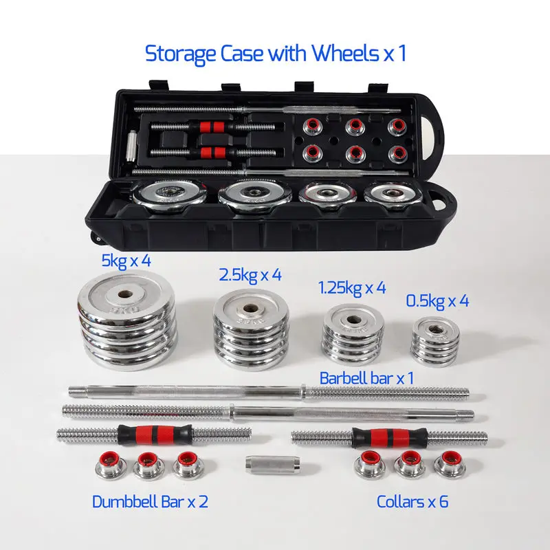 Alibaba.com: 50kg Dumbbell Set Adjustable Dumbbells Iron Steel Barbell ...