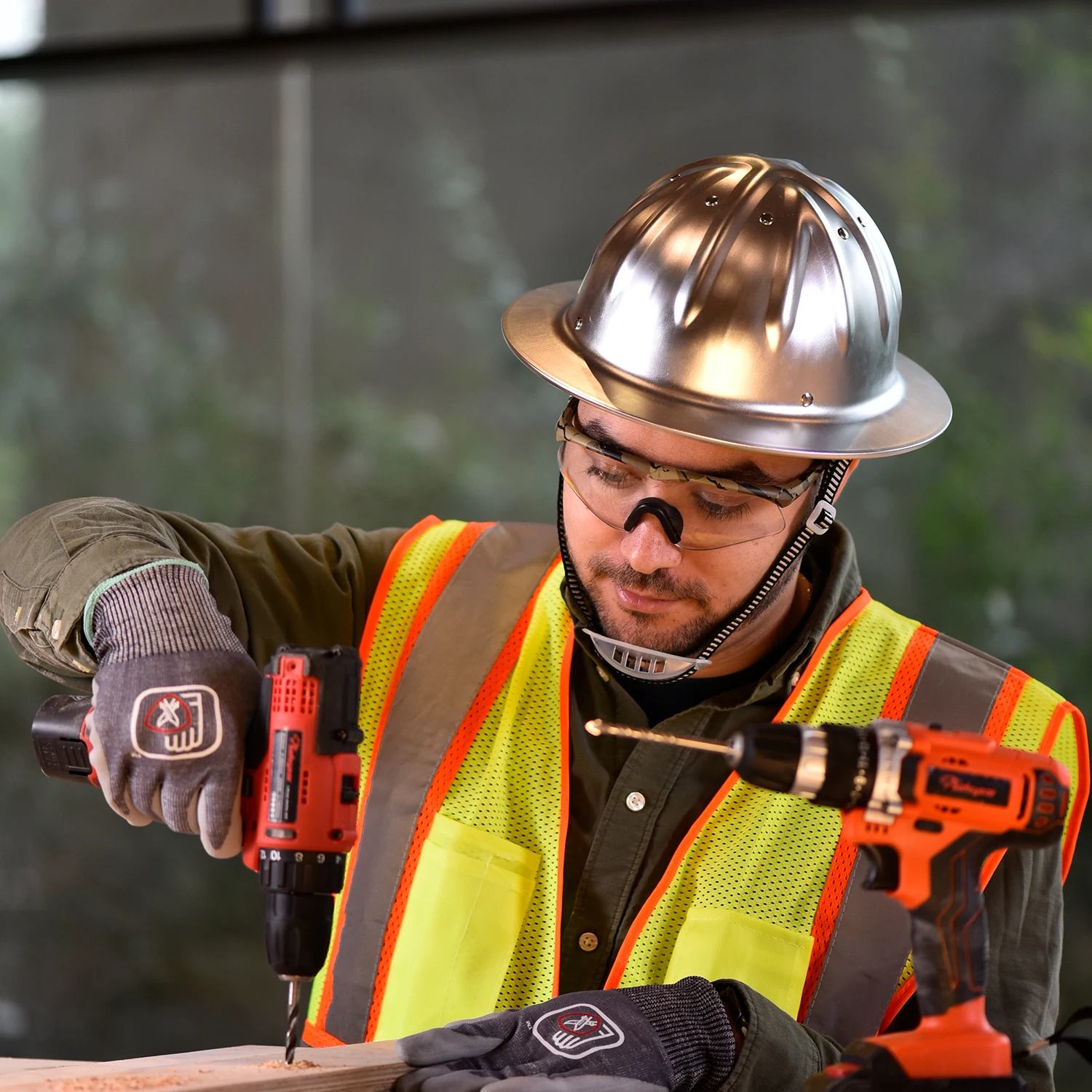 Full Brim Aluminium Alloy Safety Helmets | Durable Construction Hard ...