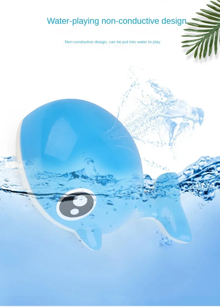 Electric Sensor Squirting Whale Toy For Children's Bathroom Swimming ...