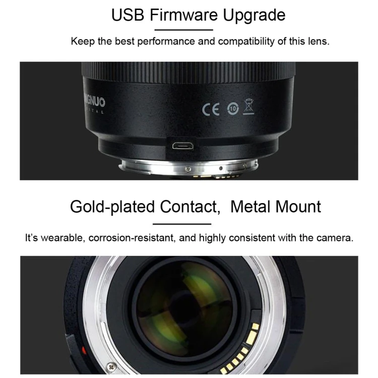High Quality YONGNUO YN50MM F1.4C F1.4 Lens Large Aperture Auto Focus ...
