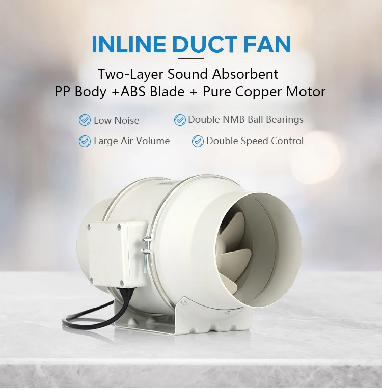 4 5 6 8 10 Inches Mixed Airflow Inline Duct Air Extractor Silent Exhaust Fan Wtih Ce And Saa