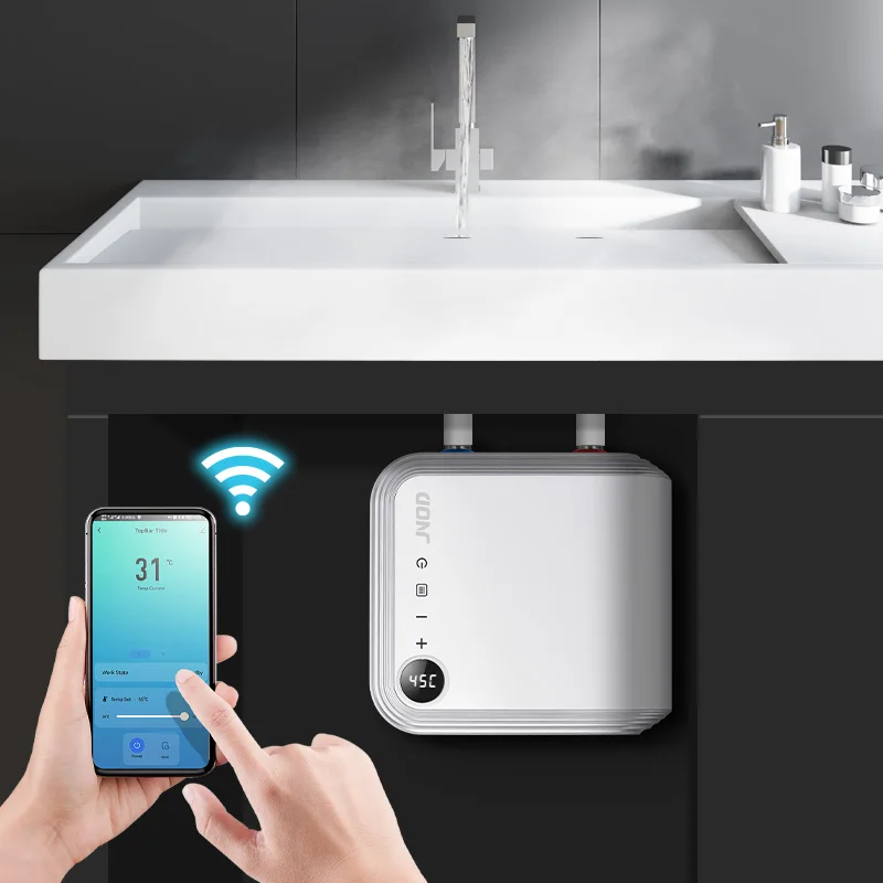 Instant Elektrische Mini Tankless Boiler Warm Doorstromers Douche ...