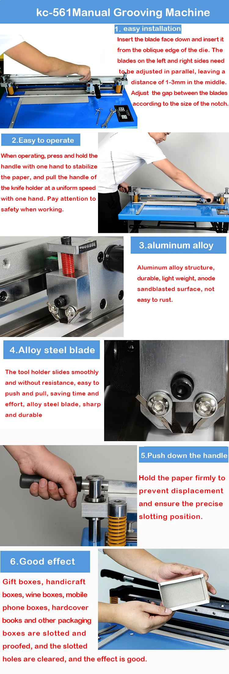 High Efficiency Carton Slotting Machine - Manual V Type