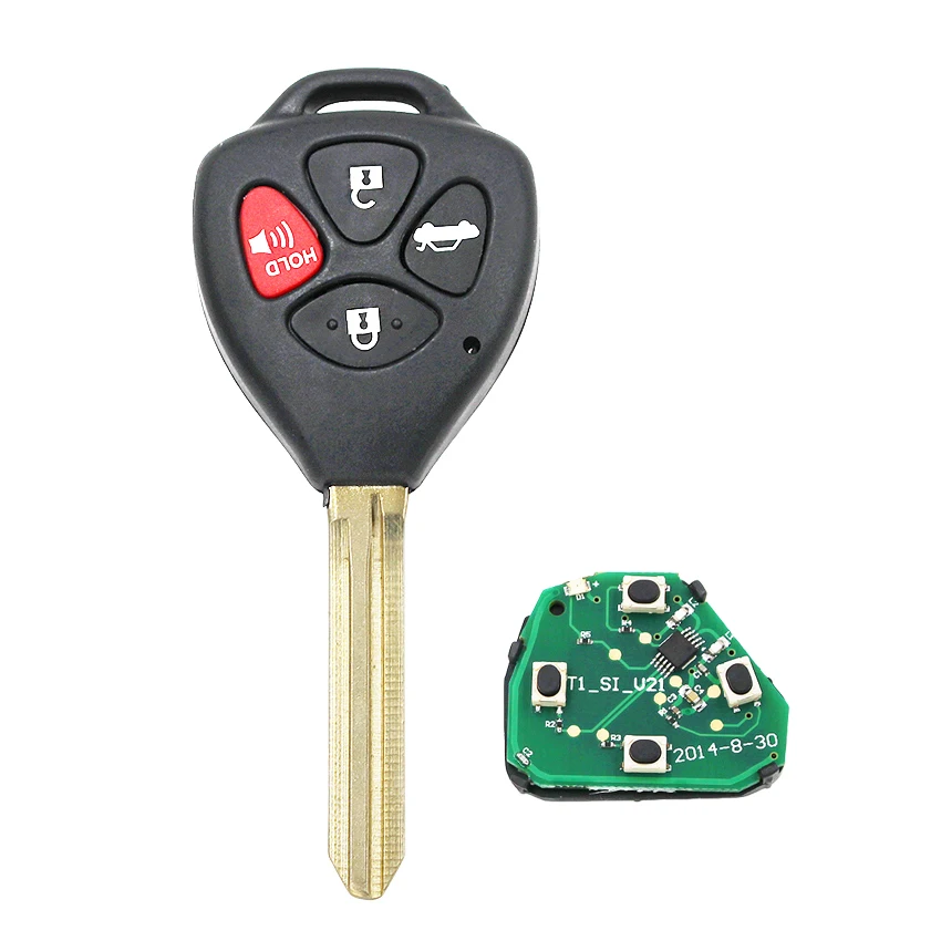 4button Smart Key Car Remote Control For Toyota Hilux 314.4mhz 67 Chip ...