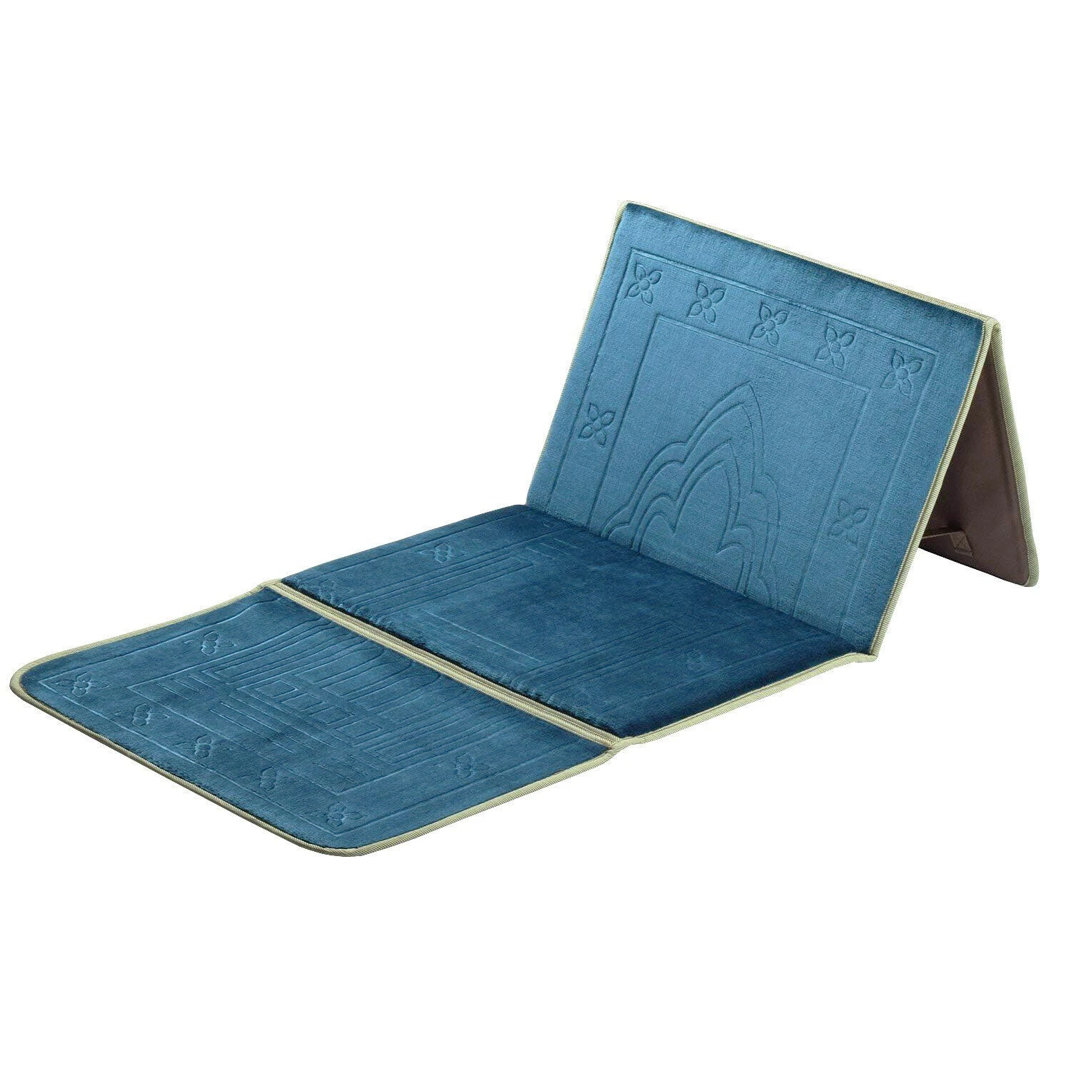 Foldable Prayer Mat with Back Support Thick Padded for Extra Comfort ...